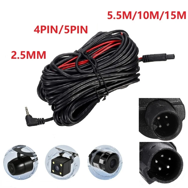 2.5mm 4Pin/5Pin Car Rear View Backup Camera Auto Car Camera Filter ...