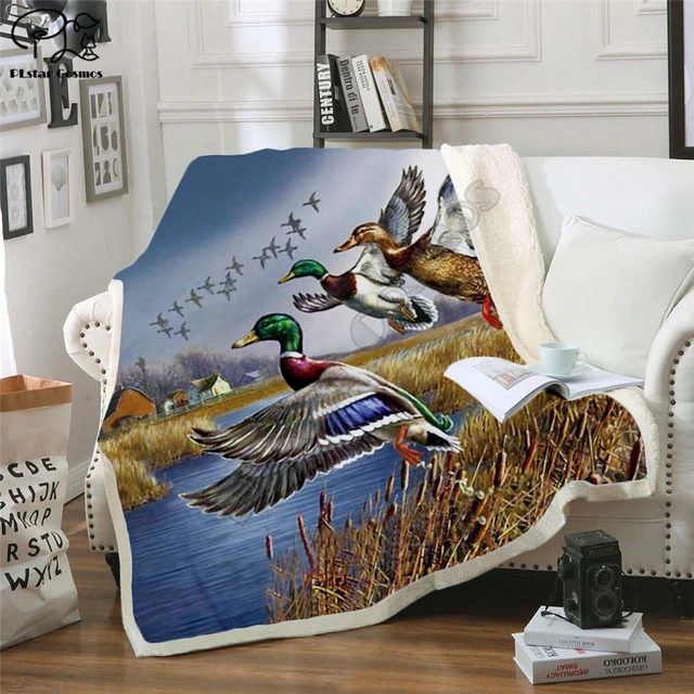 Duck Hunting Print Blanket