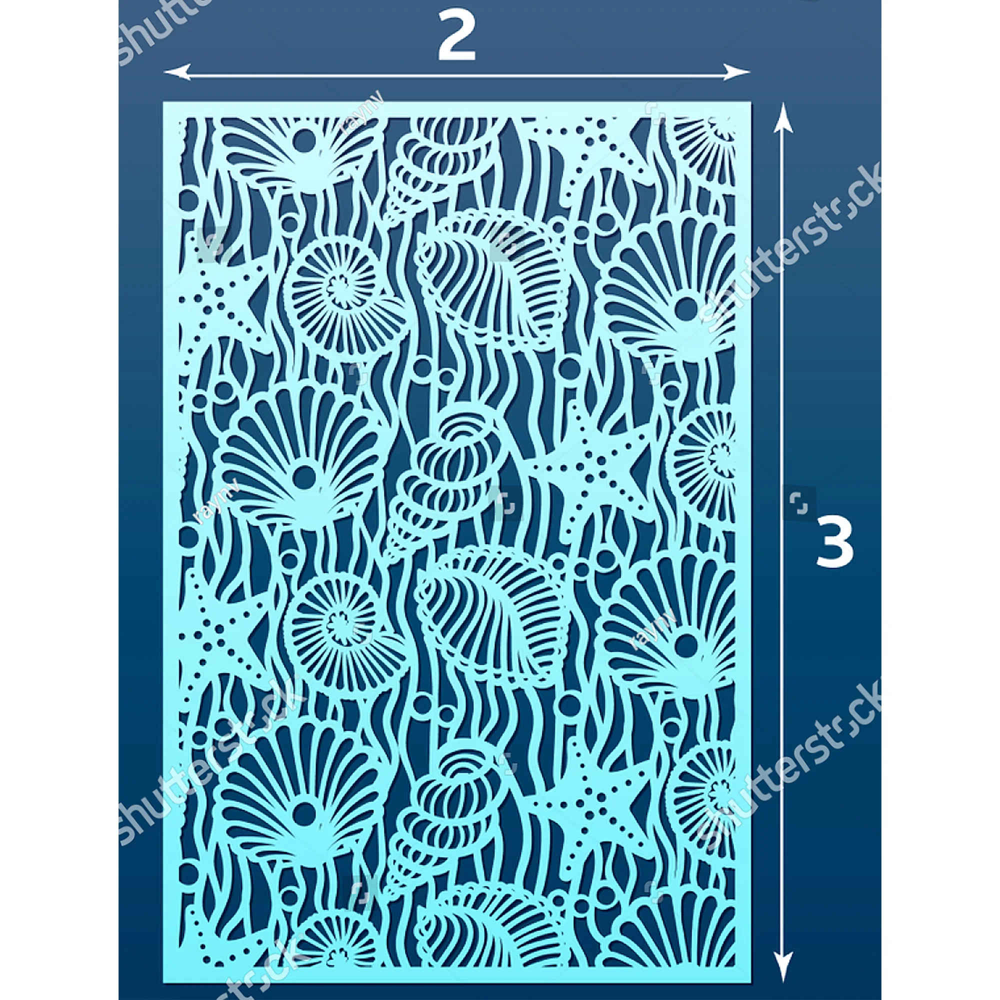170x115mm-Ocean-Pattern-Background-Metal-Cutting-Dies-Starfish-Shell ...