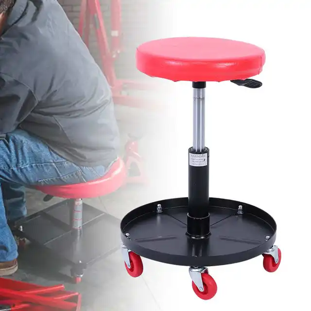 Swivel Workshop Seat VEVOR Shop Stool With Backrest - Pneumatic ...