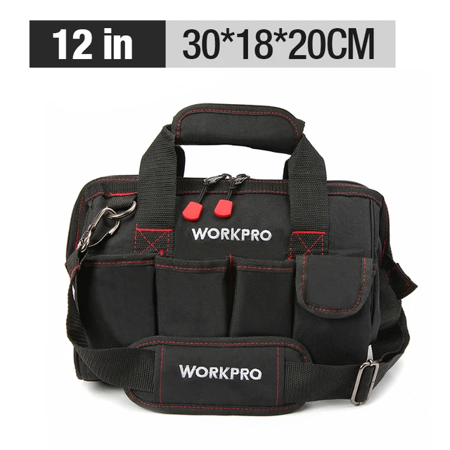 WORKPRO 12-Inch/30cm Tool Bag Waterproof Electrician Bag ...