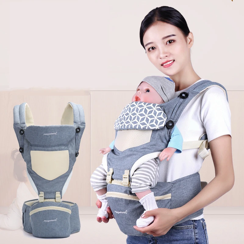 Ergonomic Baby Carrier Comfortable Breathable Sling Backpack Newborn ...