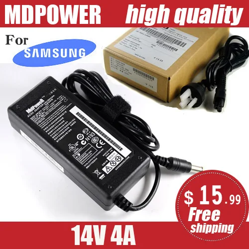 14V 4A For Samsung monitor LCD SyncMaster power supply AC adapter ...