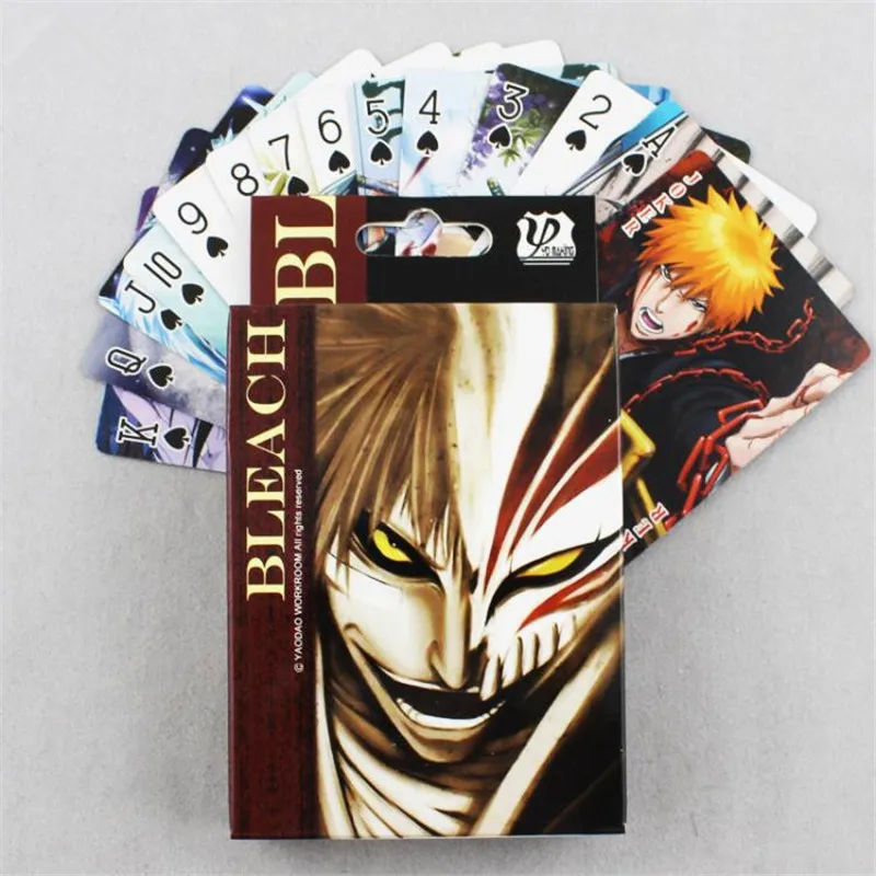 10 boxes/lot Anime BLEACH Poker Cards Cosplay Kurosaki Ichigo Zangetsu ...