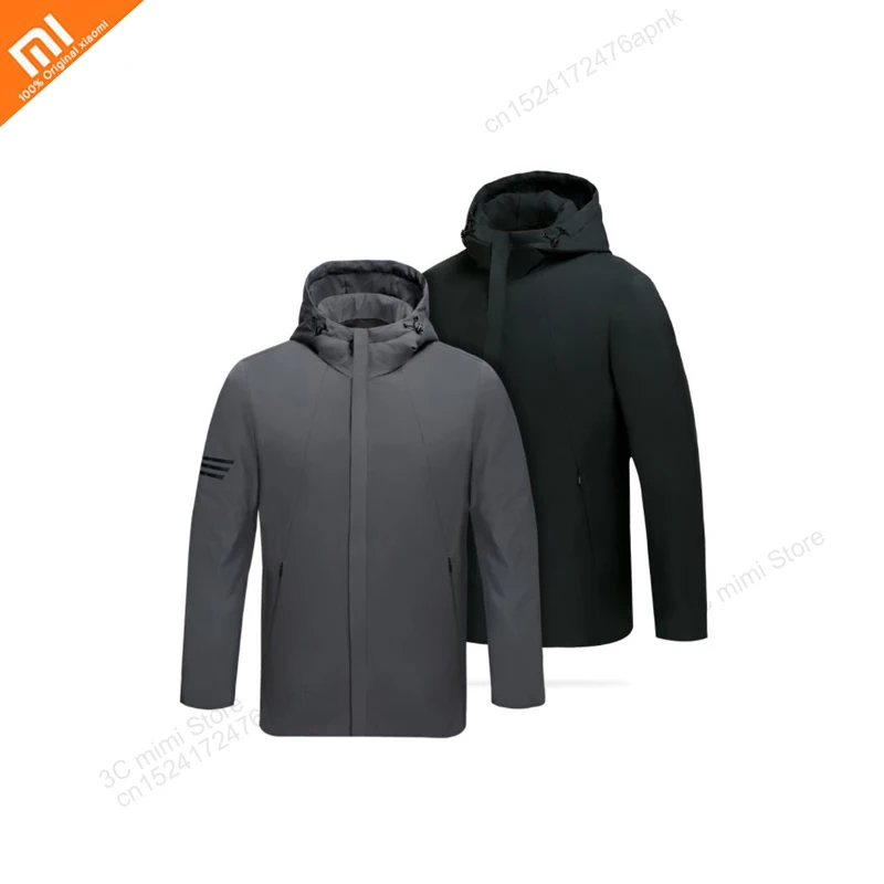 Xiaomi MIJIA, мужской уличный светильник, красивый пуховик, 90% белый ...