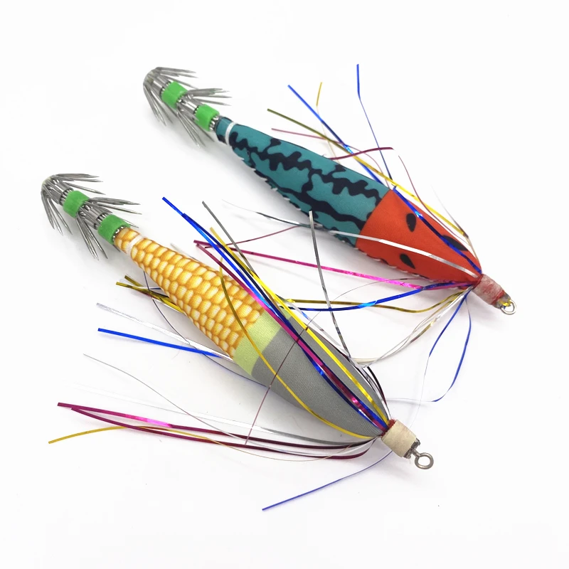 7g10.5cm Fishing Lure Luminous Squid Octopus Hook Squid Jig Lure Jigs ...