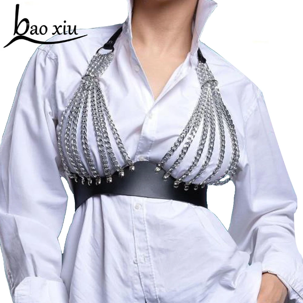 Sexy-Harness-Woman-Chest-Belt-Leather-Bondage-Fashion-Waistband-Harness ...