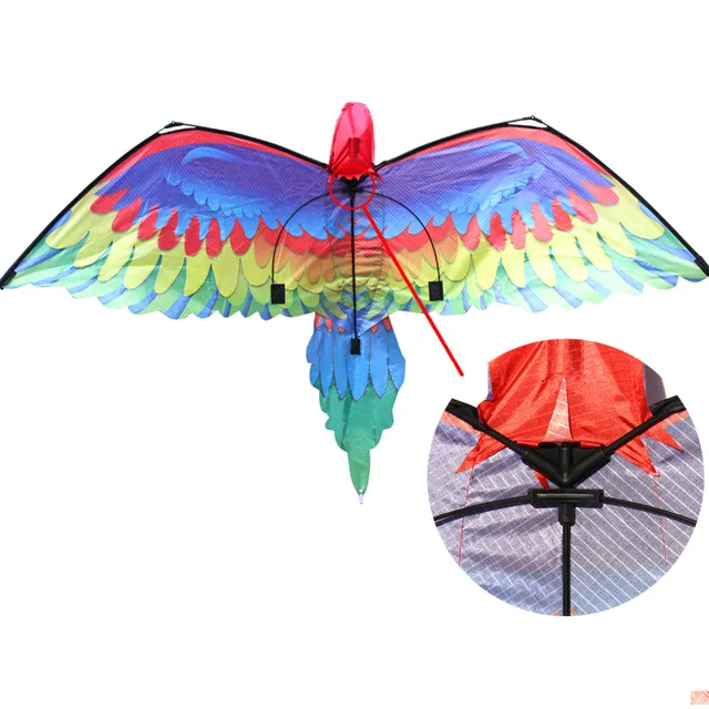 3d P-arrot Kite Flying Kids Toy Children Fun Outdoor Flying Activity ...