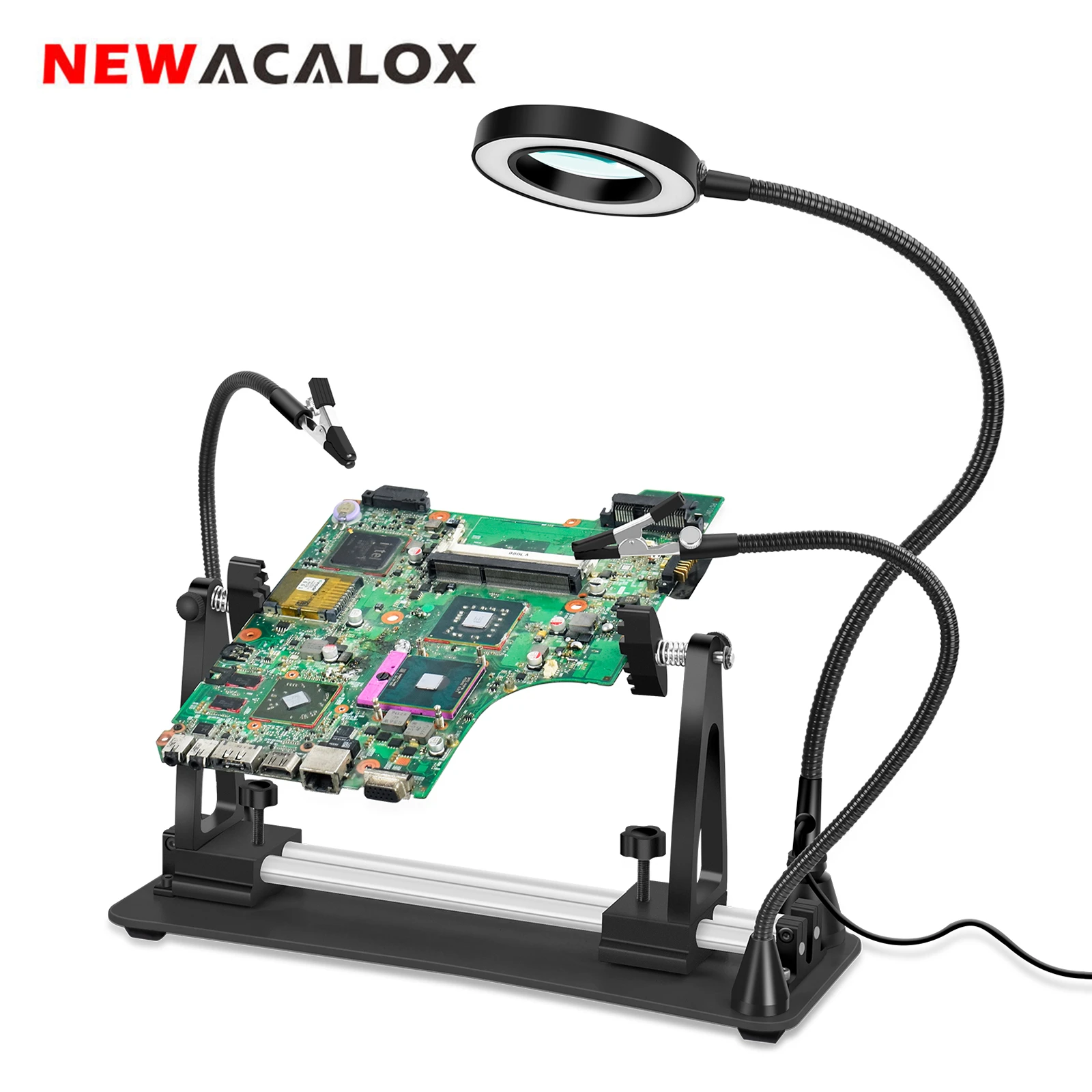 Newacalox Magnetic Pcb Board Fixture 360 Degree Rotation Hot Air Gun ...