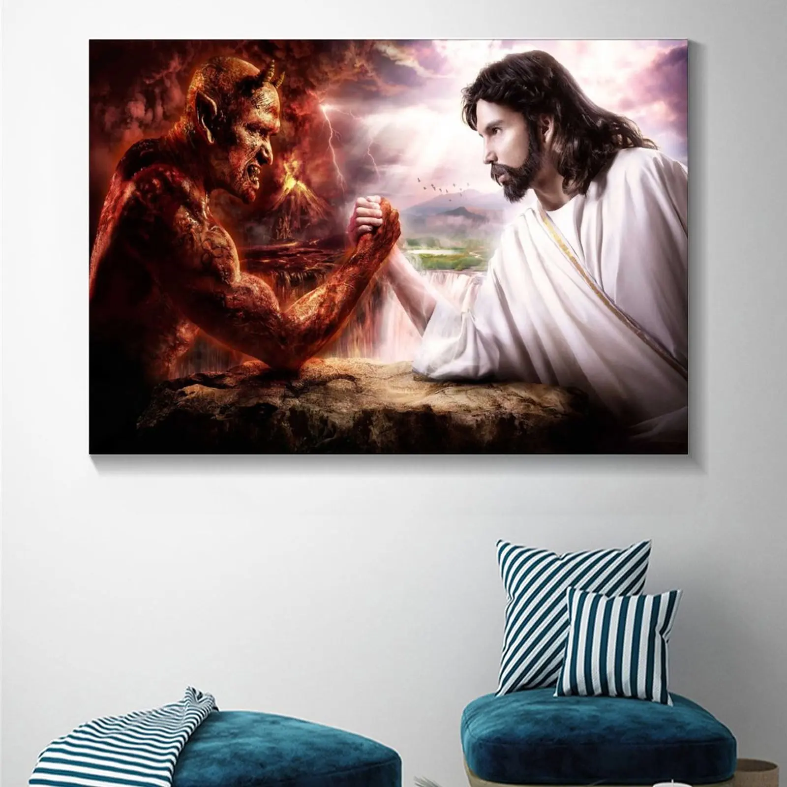 God Vs Satan Arm Wrestle