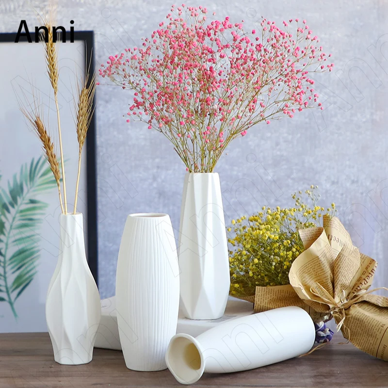 Creativity-Matte-Ceramic-Vase-Nordic-Modern-Gradient-Color-Dried-Flower ...