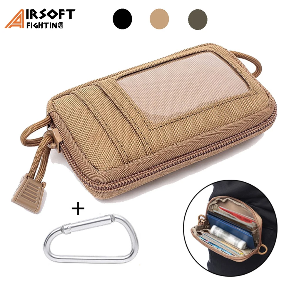 Tactical Card Bag Wallet Edc Molle Pouch Waterproof Key Holder Money ...