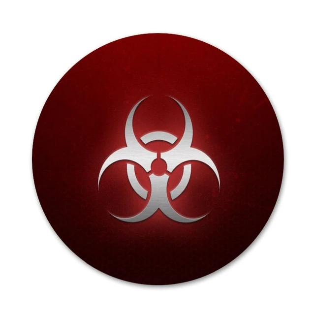 Red Biohazard Logo
