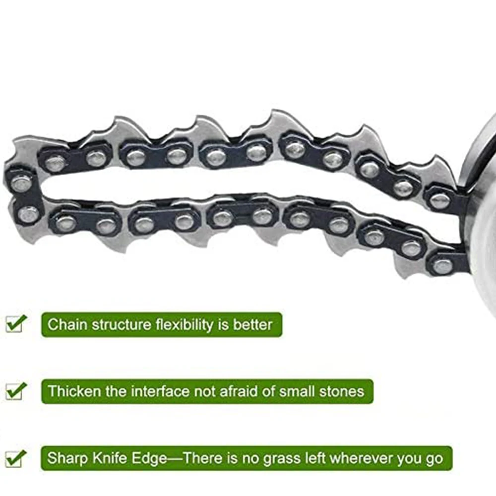 Generic Universal 65Mn Lawn Mower Chain GrPetrol Trimmer Head Coil ...