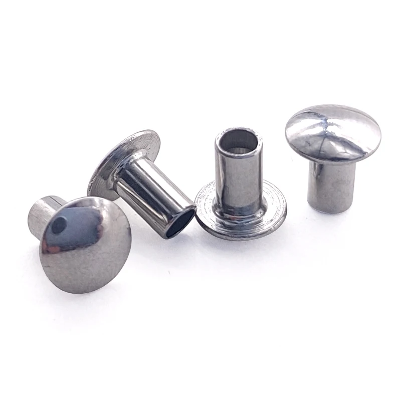Remache de cabeza redonda plana de acero inoxidable 304, cabeza de ...