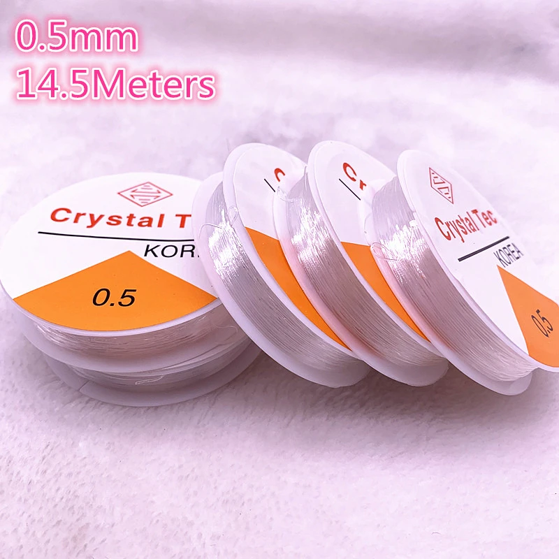 One Roll Round Flexible Elastic Crystal Line Rope Cord For Jewelry ...