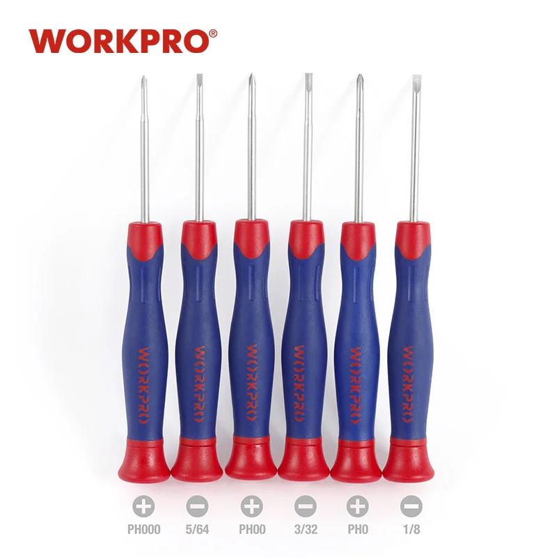 WORKPRO 6PC Mini Precision Screwdriver Set Multi-Function Home Tools ...
