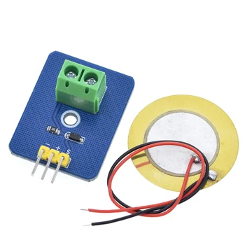 DIY KIT 3.3V/5V Ceramic Piezo Vibration Sensor Module Analog Controller ...