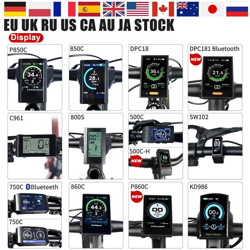 Electric Bike Tft Display Dpc18 850c 500c Sw102 C961 Dpc181 Bluetooth ...