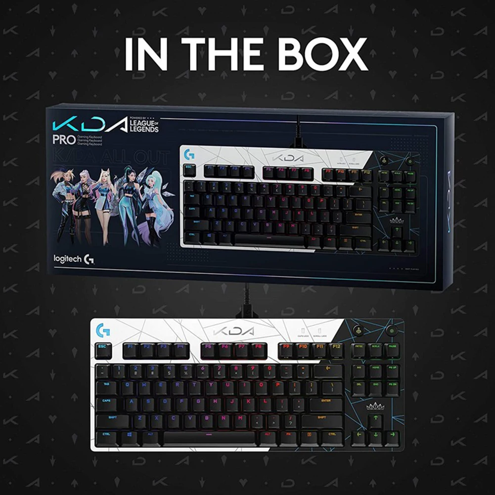 Проводная игровая механическая клавиатура Logitech G Pro X KDA с RGB ...