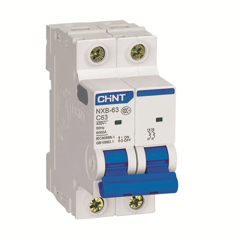 CHNT CHINT Miniature Circuit Breaker NXB-63 MCB 2P C6 C10 C16 C20 C25 C32 C40 C50 C63A for ...
