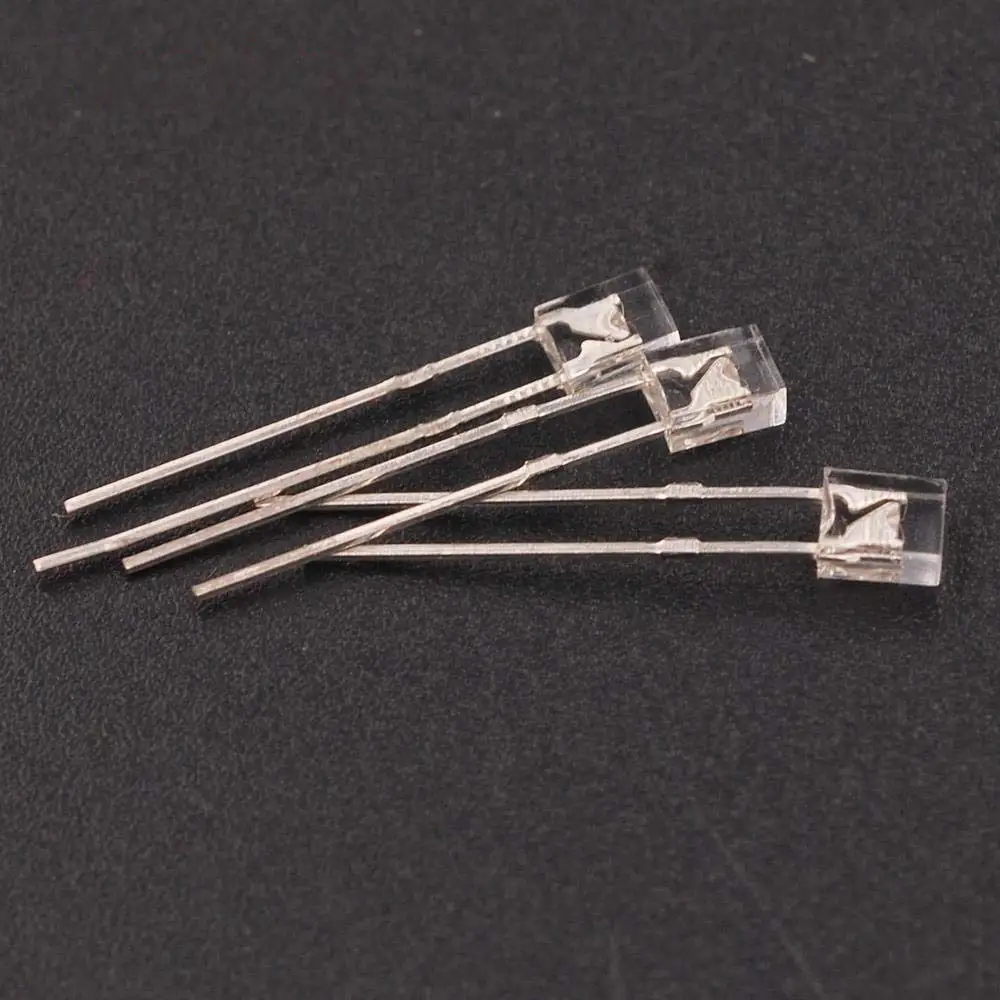 1000PCS-2-3-4-Square-Transparent-Light-Emitting-Diode-Red-Yellow-Green ...