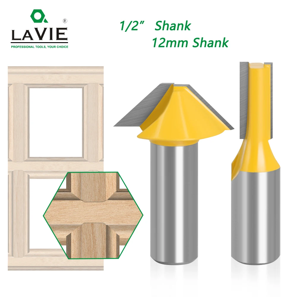LAVIE-2pcs-12mm-1-2-Carbide-Tenon-Cutting-Bits-Knife-Flat-bottomed-V ...