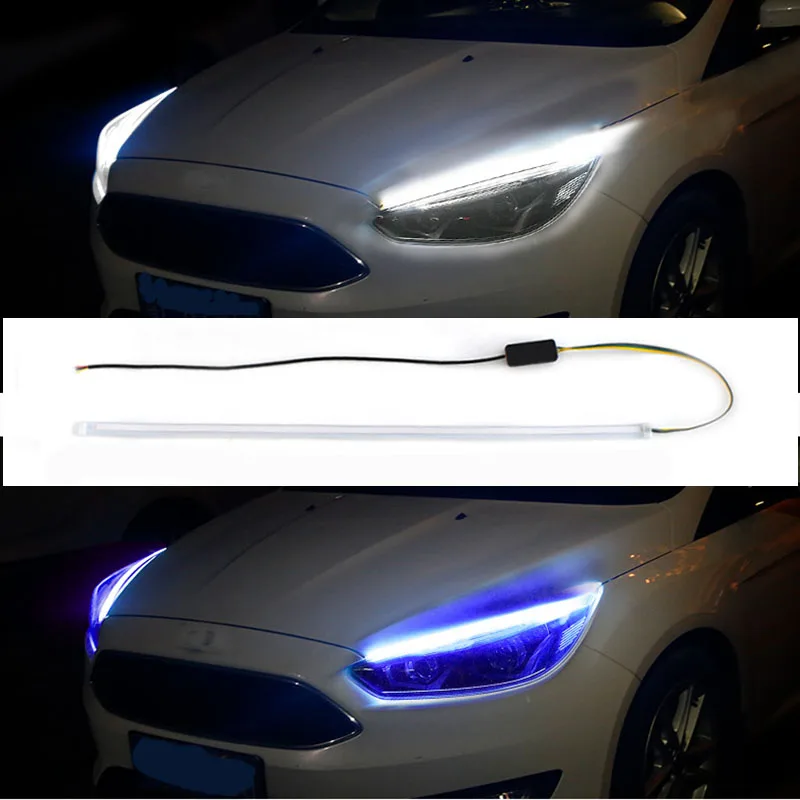 2 led ultrafinos para carros drl, luzes diurnas para volkswagen vw polo ...