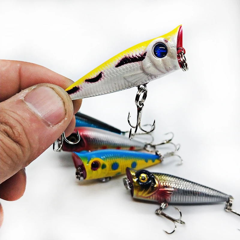 Plastic Wobblers Swimbait | Fishing Lure Mini Popper | Topwater Fishing ...