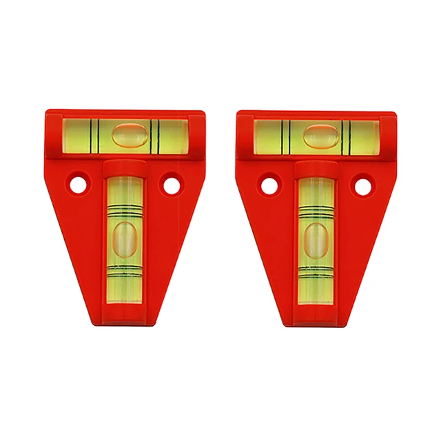 2pcs Horizontal Plastic Mini T Type Spirit Level T-type Scope Triangle ...