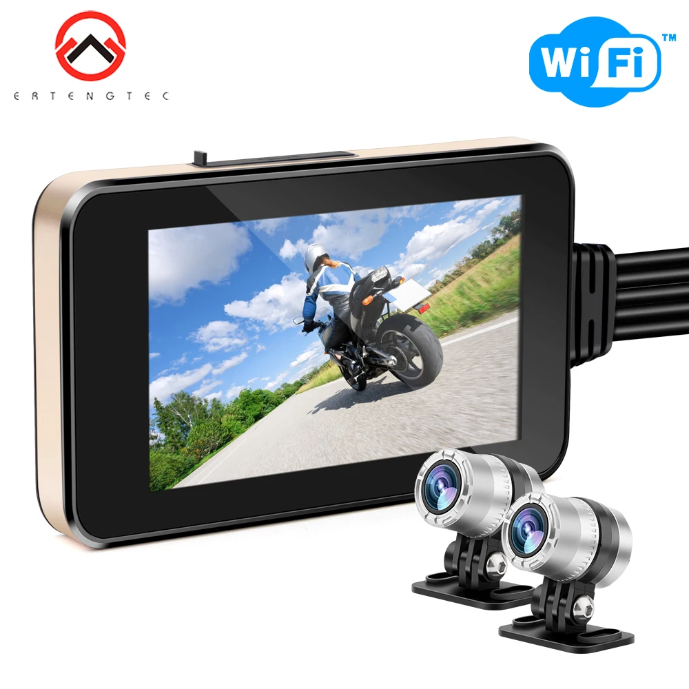 Motorcycle Camera Waterproof Full Body Motorcycle DVR Dash Cam WiFi ...