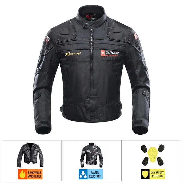 DUHAN Motorcycle Jacket Men Jaqueta Motociclista Motorbike Riding ...