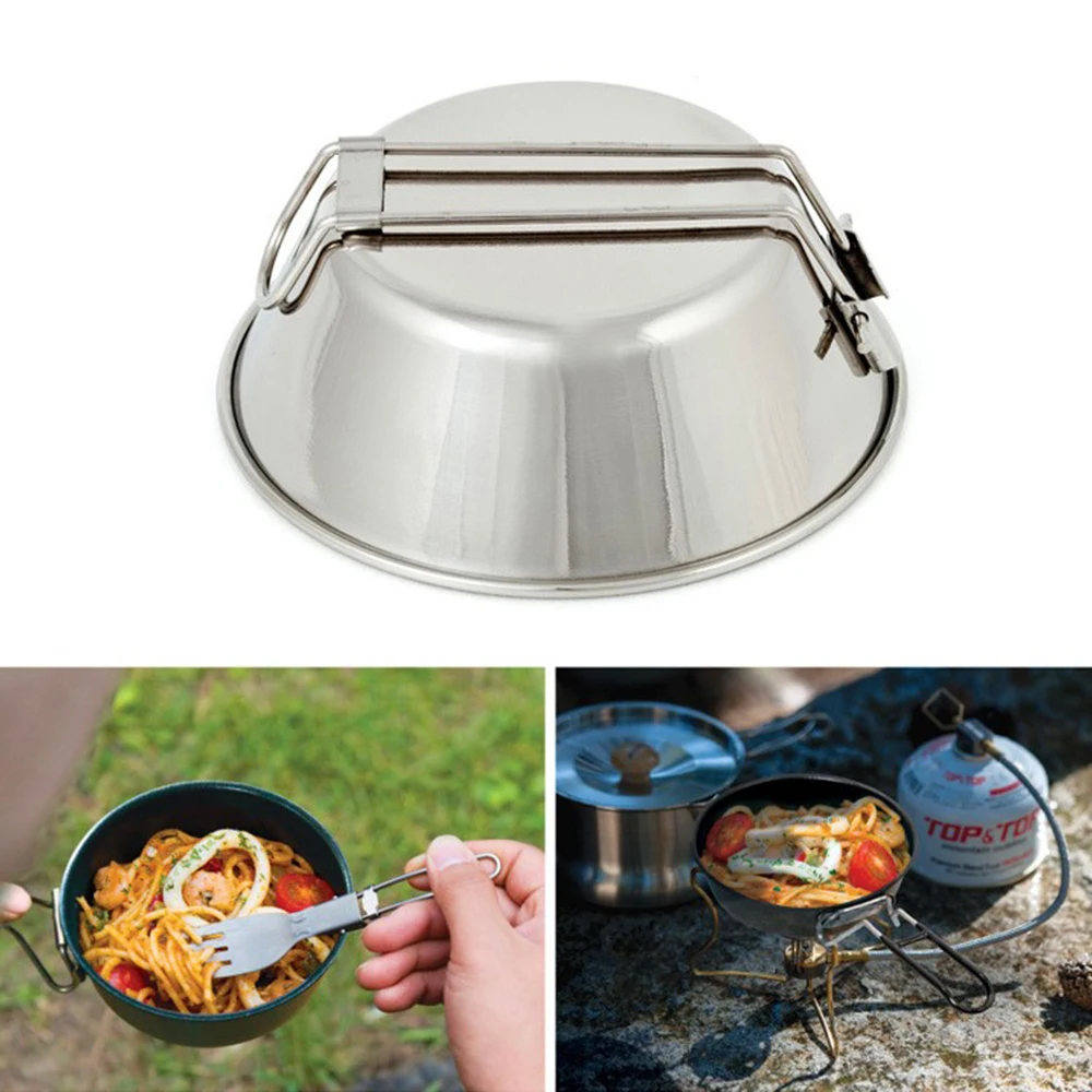 Stainless Steel Outdoor Camping Picnic Tableware Portable Cookware ...