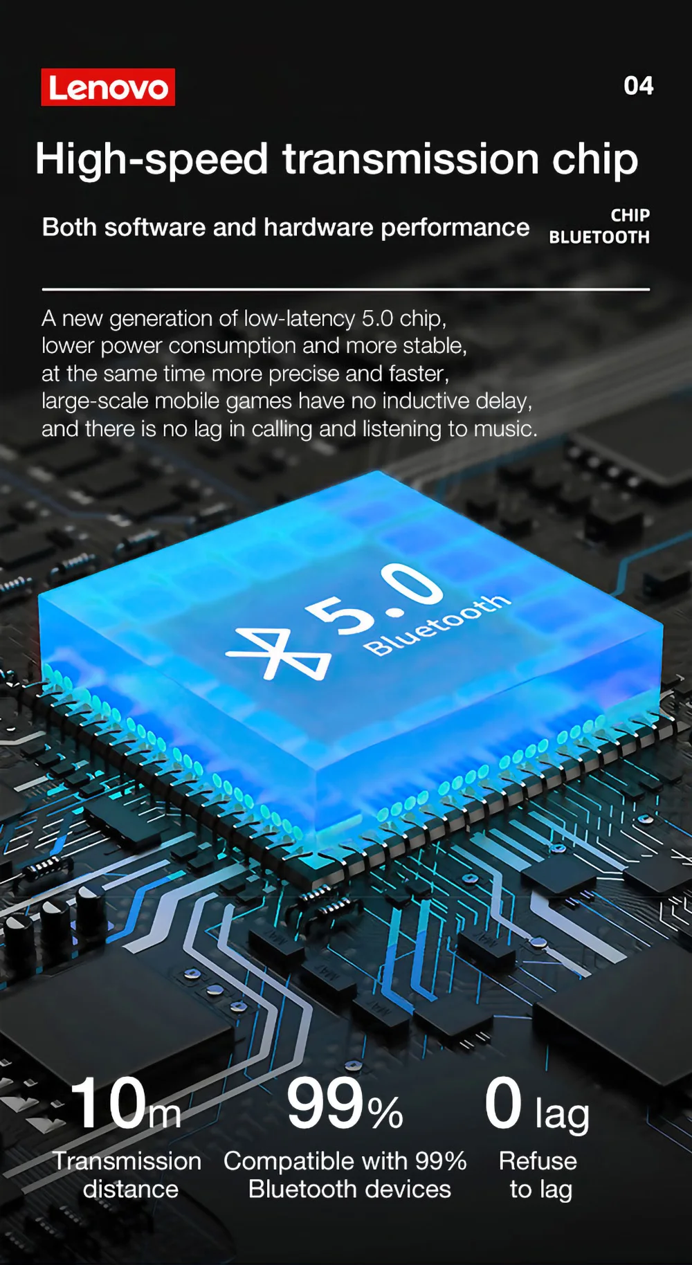 LENOVO Lenovo lp3 pro audifonos bluetooh-Negro | falabella.com