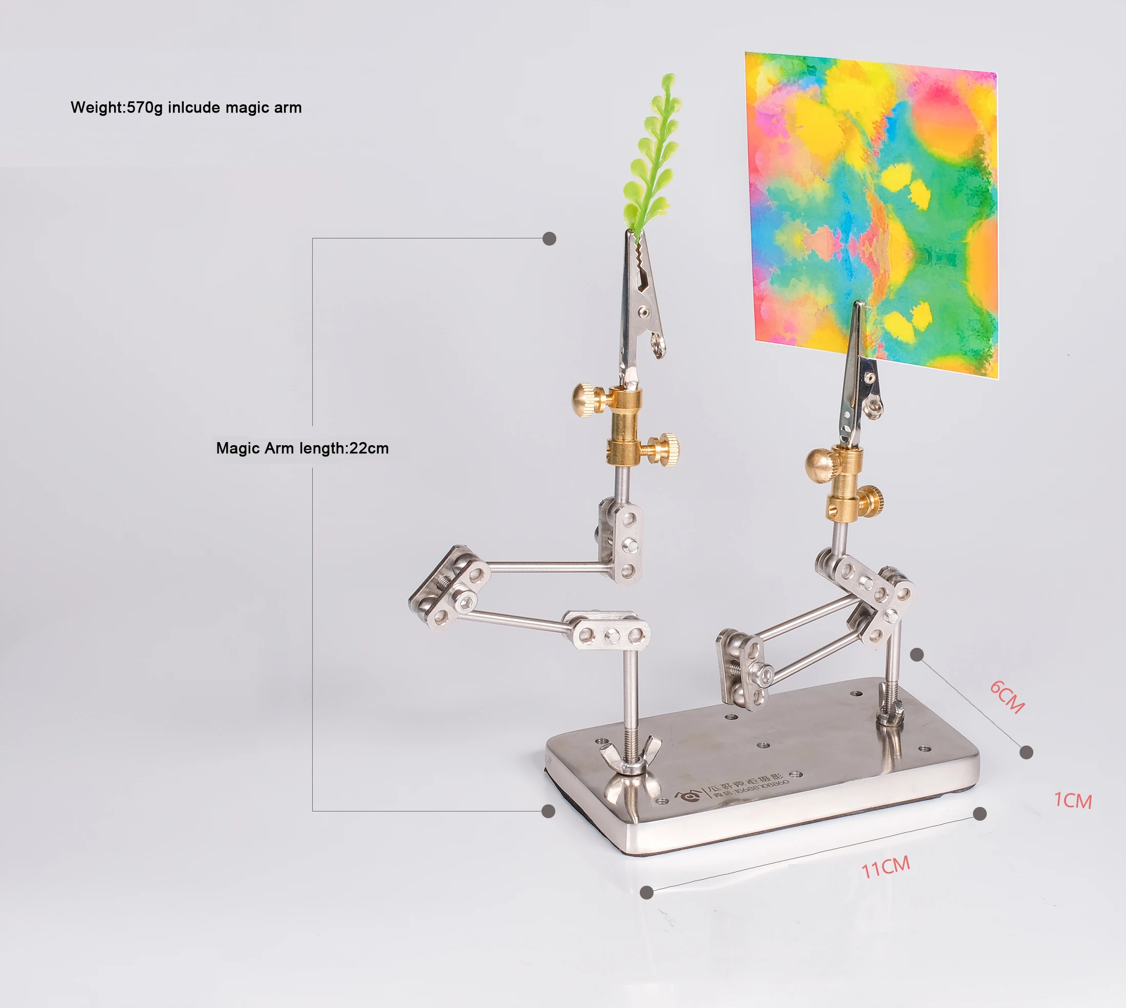 Universal Macro Stack Platform with Double Magic Arm Clamp Clip for ...