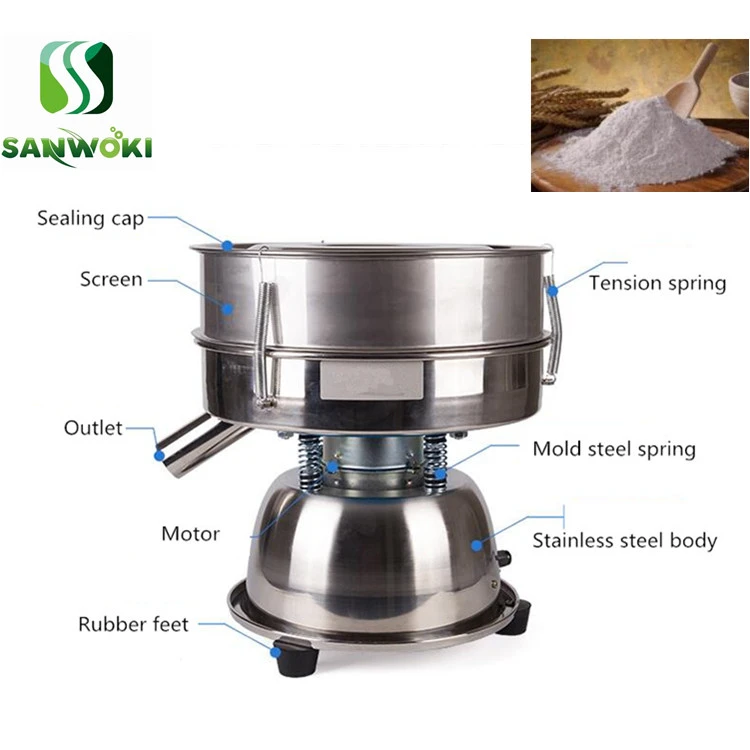 110v 220v Electric Food Sieve Machine Powder Screening Machine ...