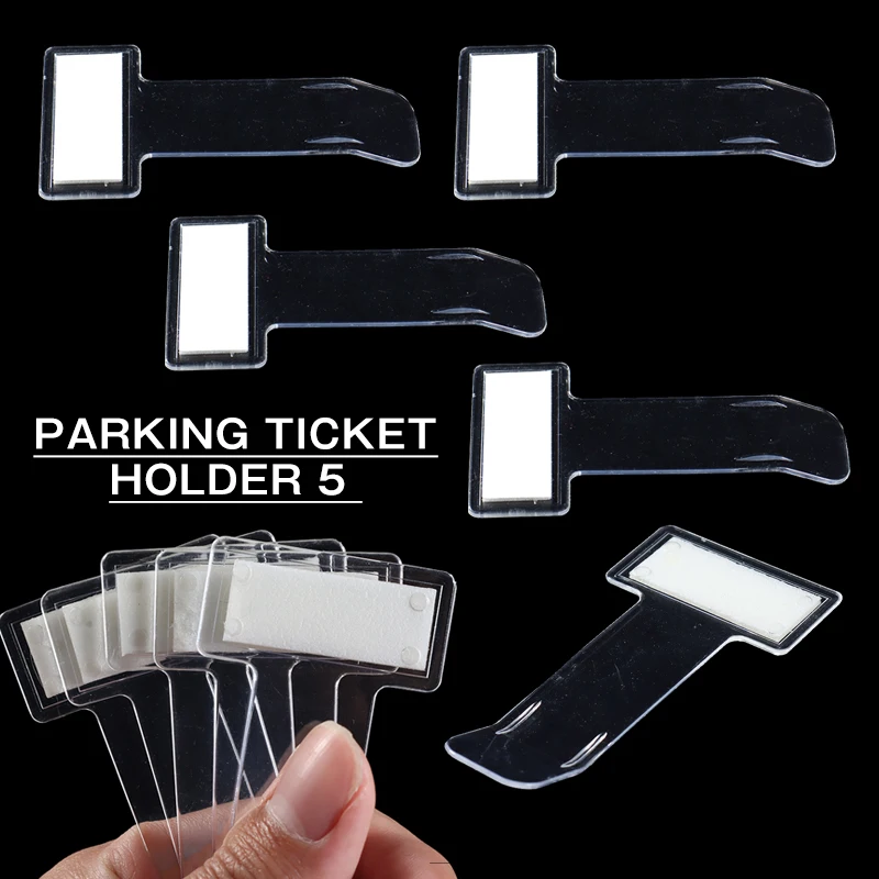 5pcs-Car-Vehicle-Parking-Ticket-Permit-Holder-Sticker-Note-Business ...