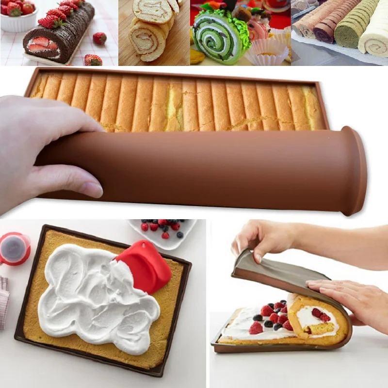 1PC Swiss Roll Mats Nonstick Kitchen Accessories Cake Rolls Molds Cake ...