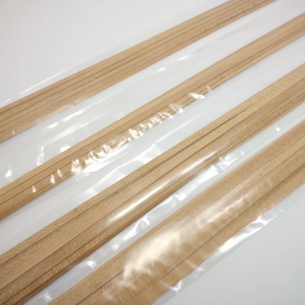 Length 500mm Ship Hull Cherry Wood Strips Boat Hull Wood Batten 100 Pcs ...