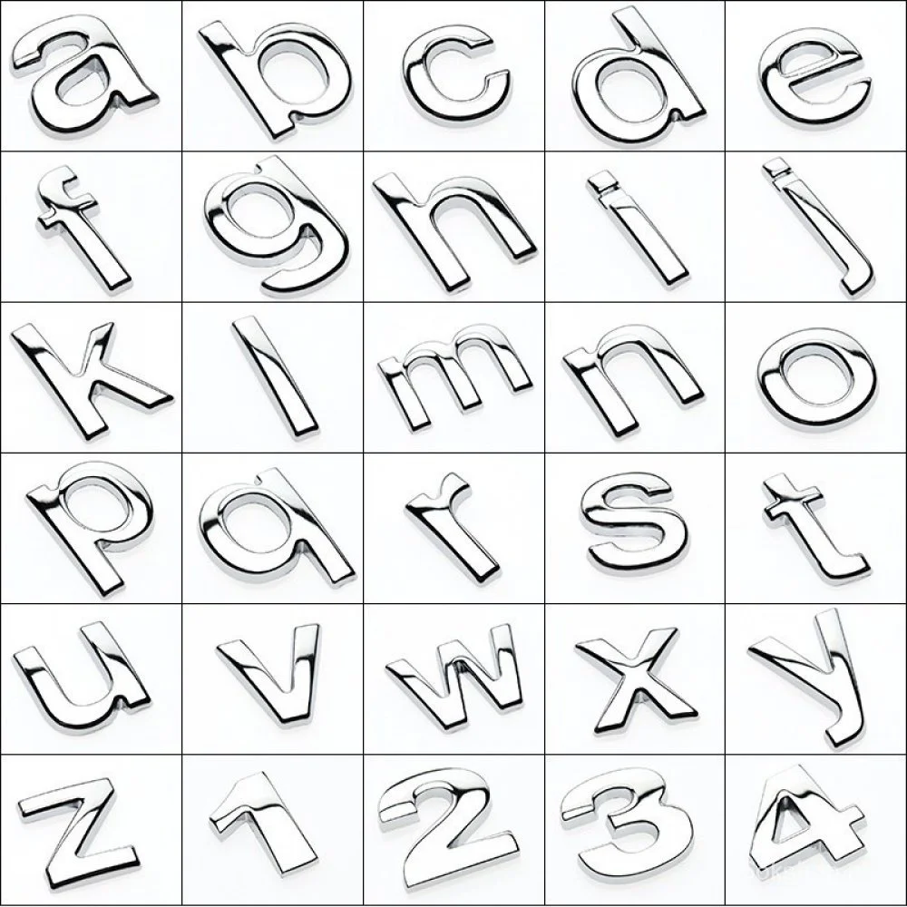 3d Letters Alphabet Lower Case
