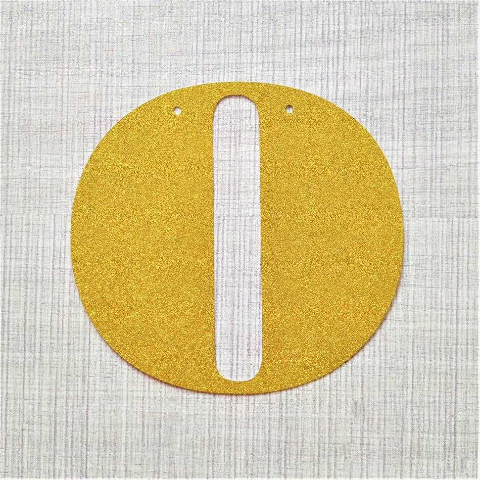 Banderín de letras de papel con purpurina personalizado con el alfabeto ...