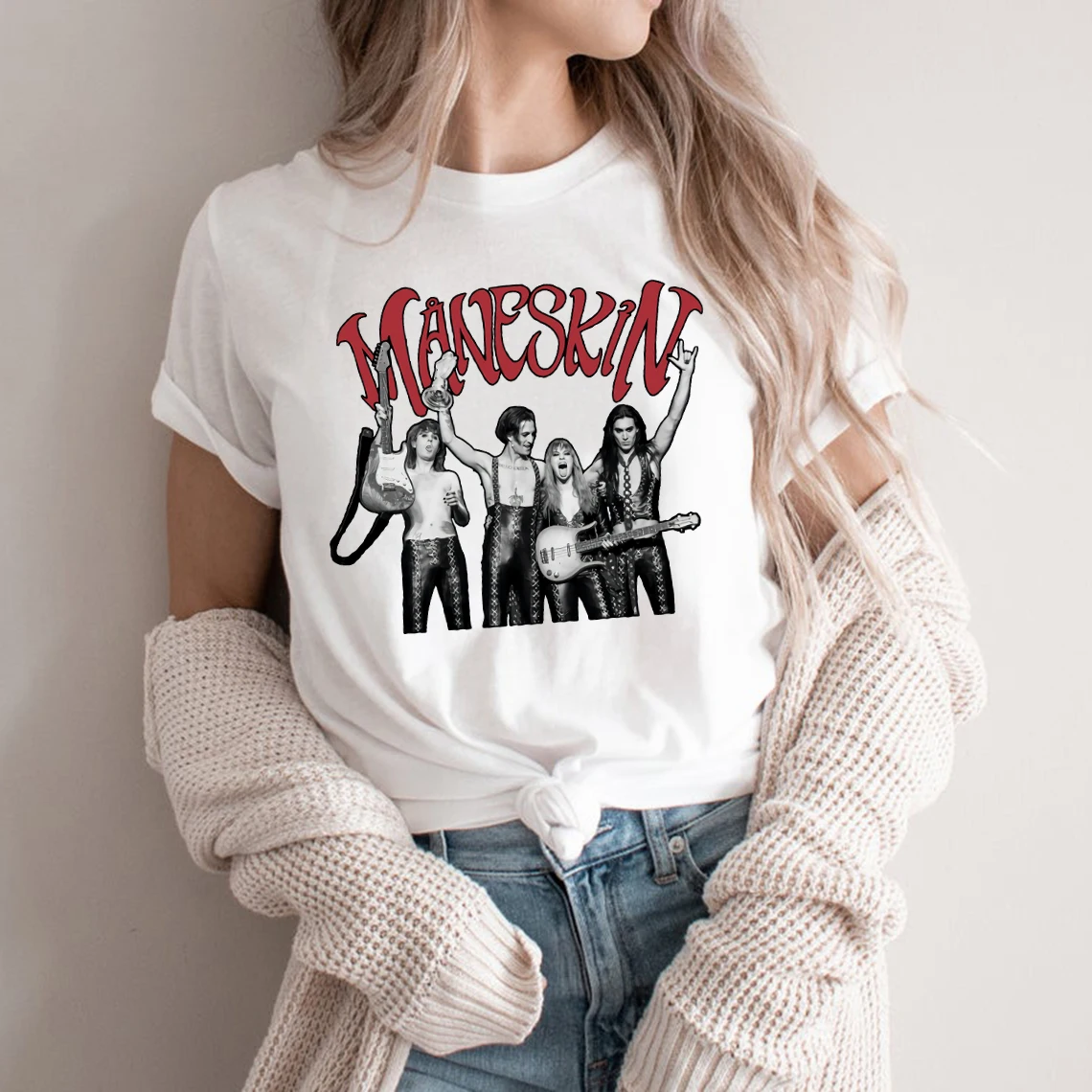 Women's Clothing Maneskin Gift Fan Maneskin Fan Club Maneskin Merch Maneskin Music Shirt ...