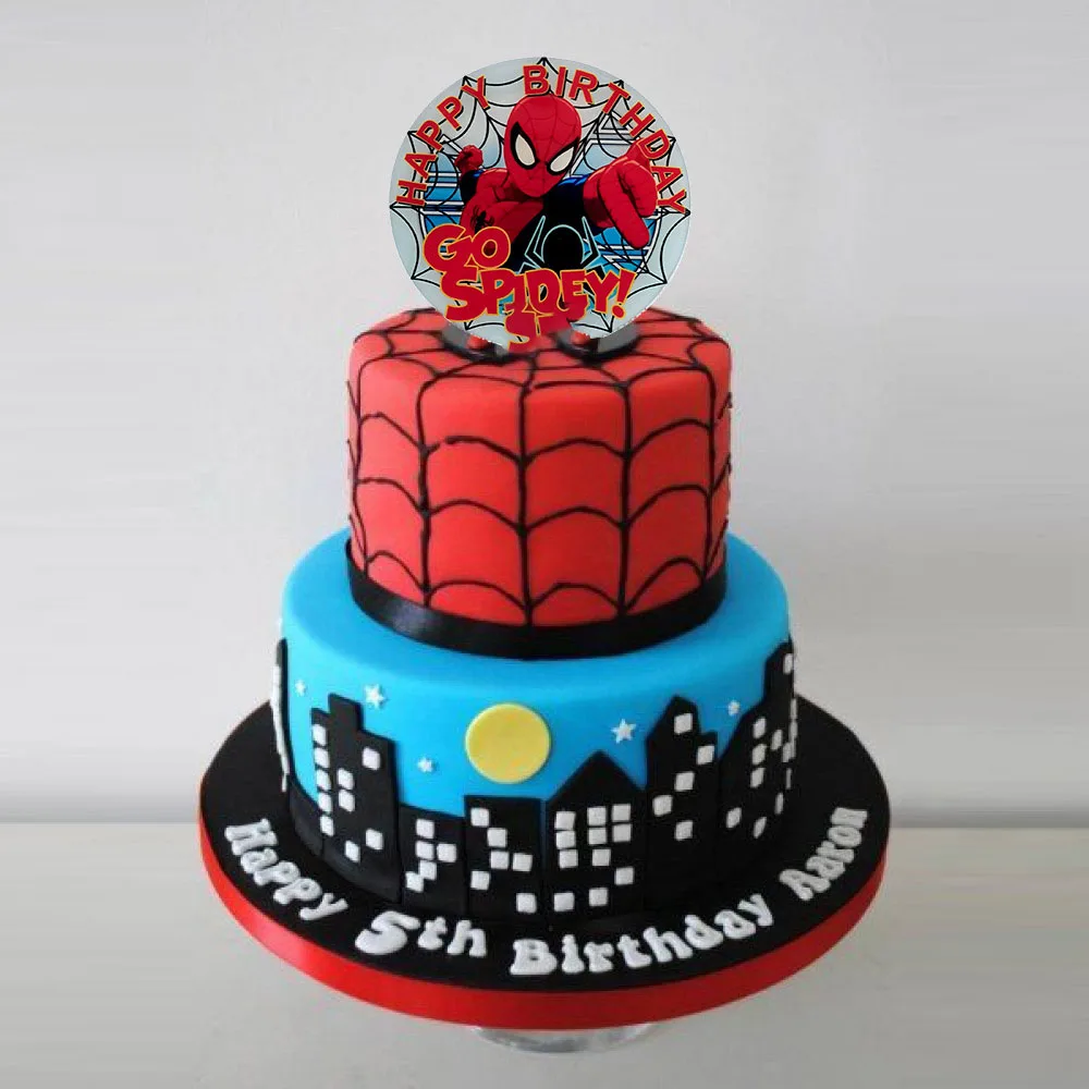How to make a spiderman cake decor for your little superhero