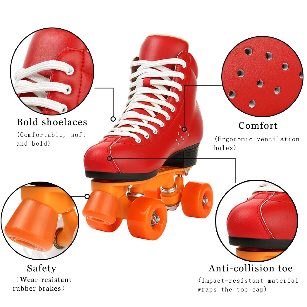 Orange Roller Skates