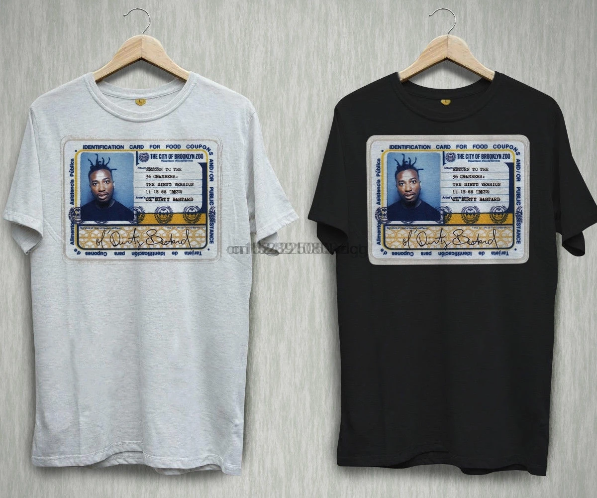 Ol Dirty Bastard ODB Rap Hip Hop Logo Black White T shirt Shirts Tee S ...