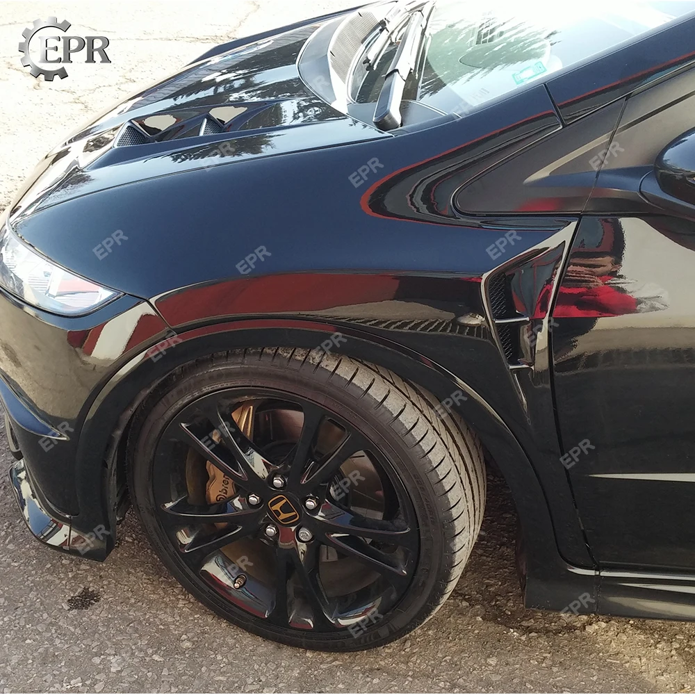 Carbon Fenders For Honda Civic (2006-2011) FN FK FN2 Type R Mugen Style ...