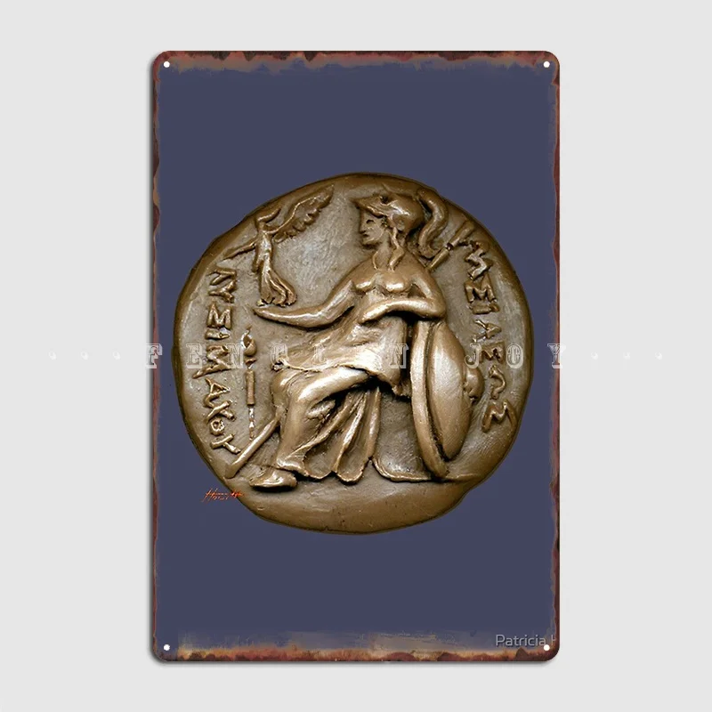 Athena-Pallas-Athene-2-Greek-Drachma-Metal-Sign-Wall-Cave-Mural-Vintage ...