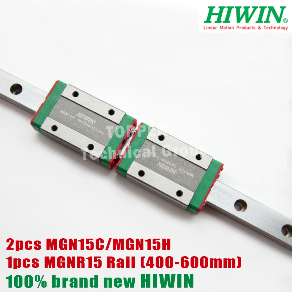 Hiwin 2pcs Mgn15c Slide Block With 1pcs 400mm 500mm 600mm Mgn15 Linear ...