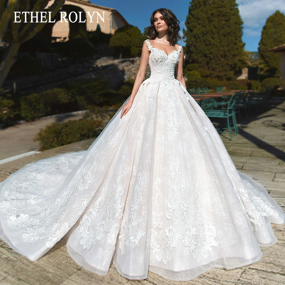 ETHEL ROLYN A-Line Wedding Dress 2022 Royal Princess Off the Shoulder ...