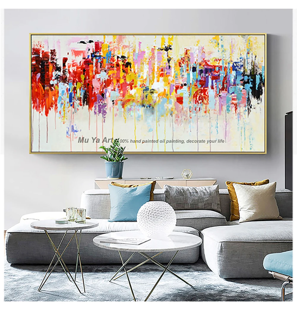 Famoso tableau pintura acrílica pintura abstracta lienzo arte ...